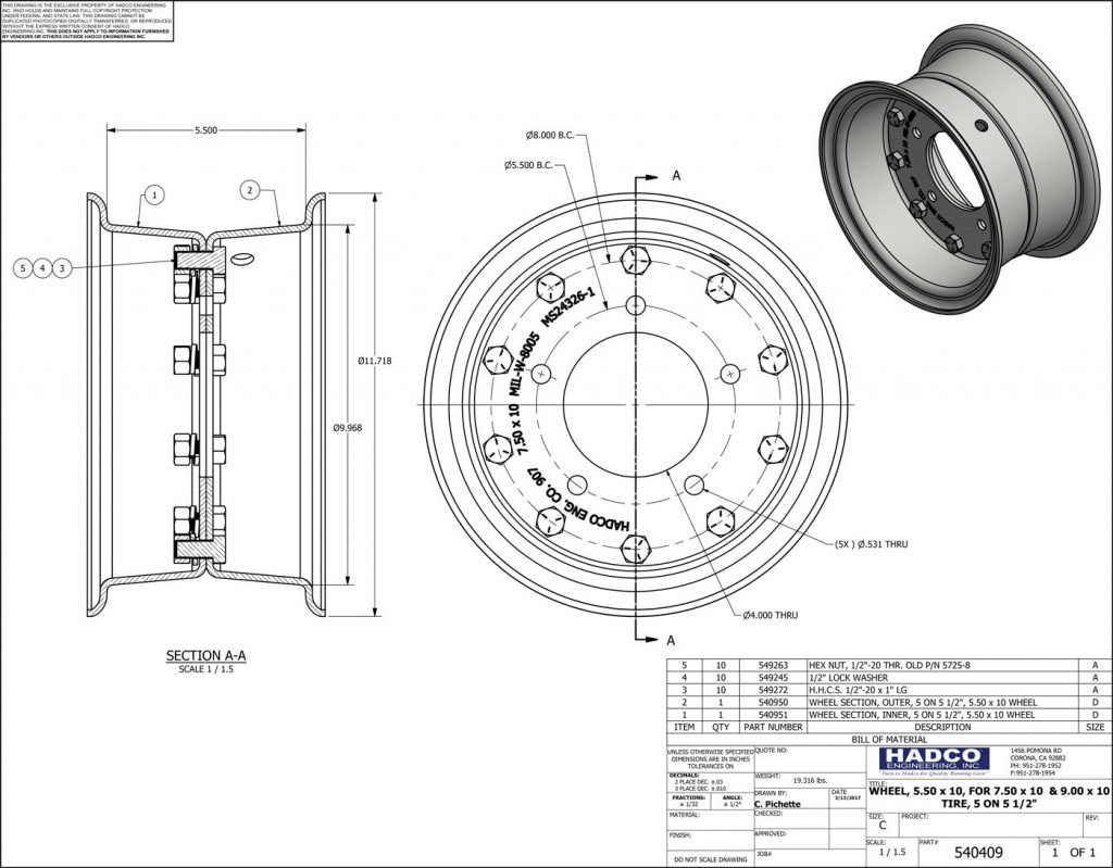 TIRES & WHEELS – Hadco Engineering