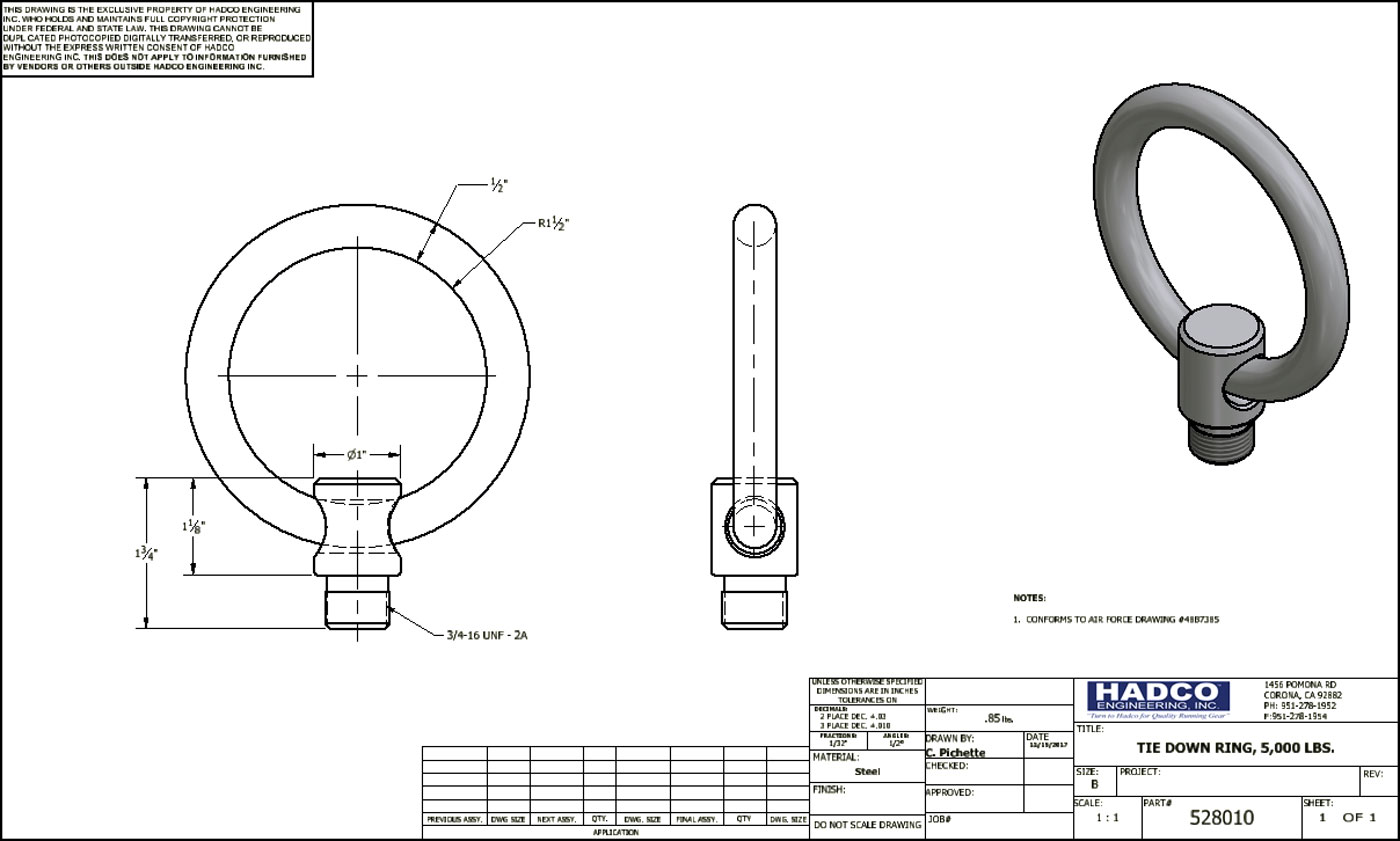 TIE DOWN RINGS – Hadco Engineering